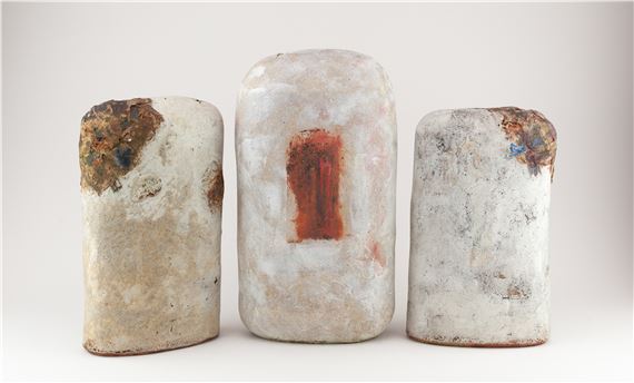 Robin Welch | ROBIN WELCH (1936-2019); a triptych of stoneware ...