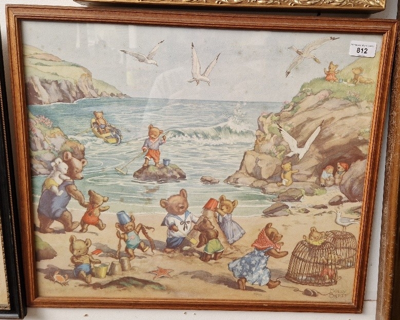 Molly Brett | teddies at the beach | MutualArt