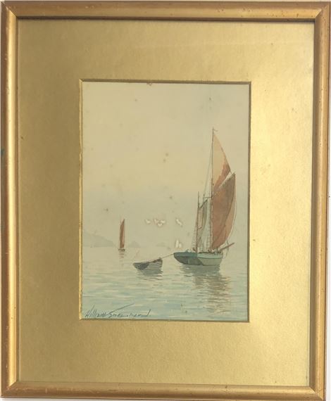 William Shepherd | 20th century watercolour of sailing ships (20th ...