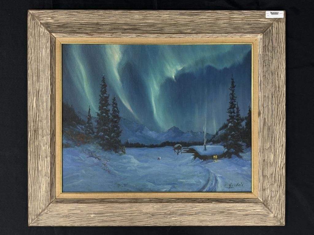 Ellen Henne Goodale | Ellen Henne Goodale Oil on Canvas Winter Scene ...