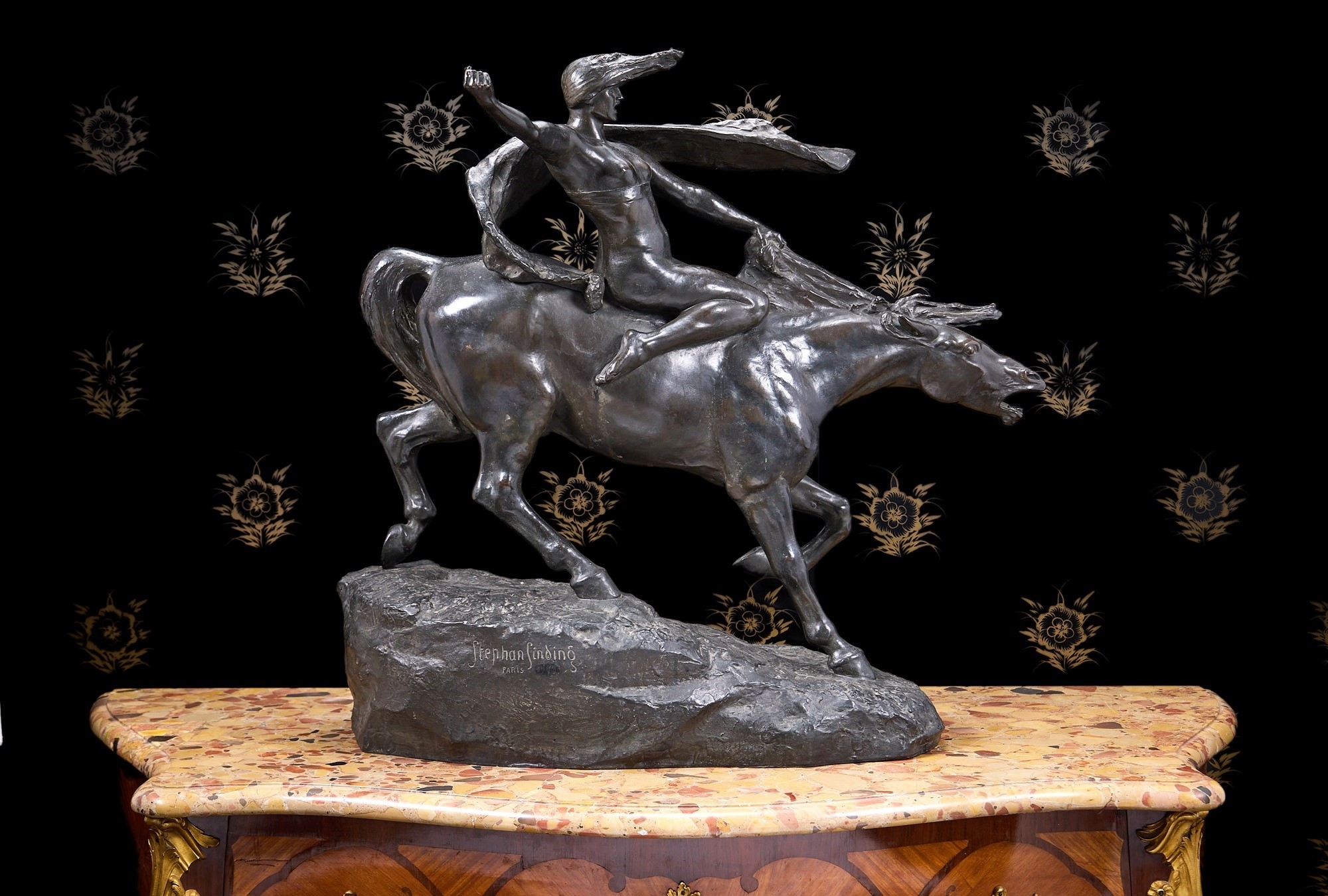 Stephan Abel Sinding | 1922): A MASSIVE BRONZE OF VALKYRIE (WALKURE) C ...