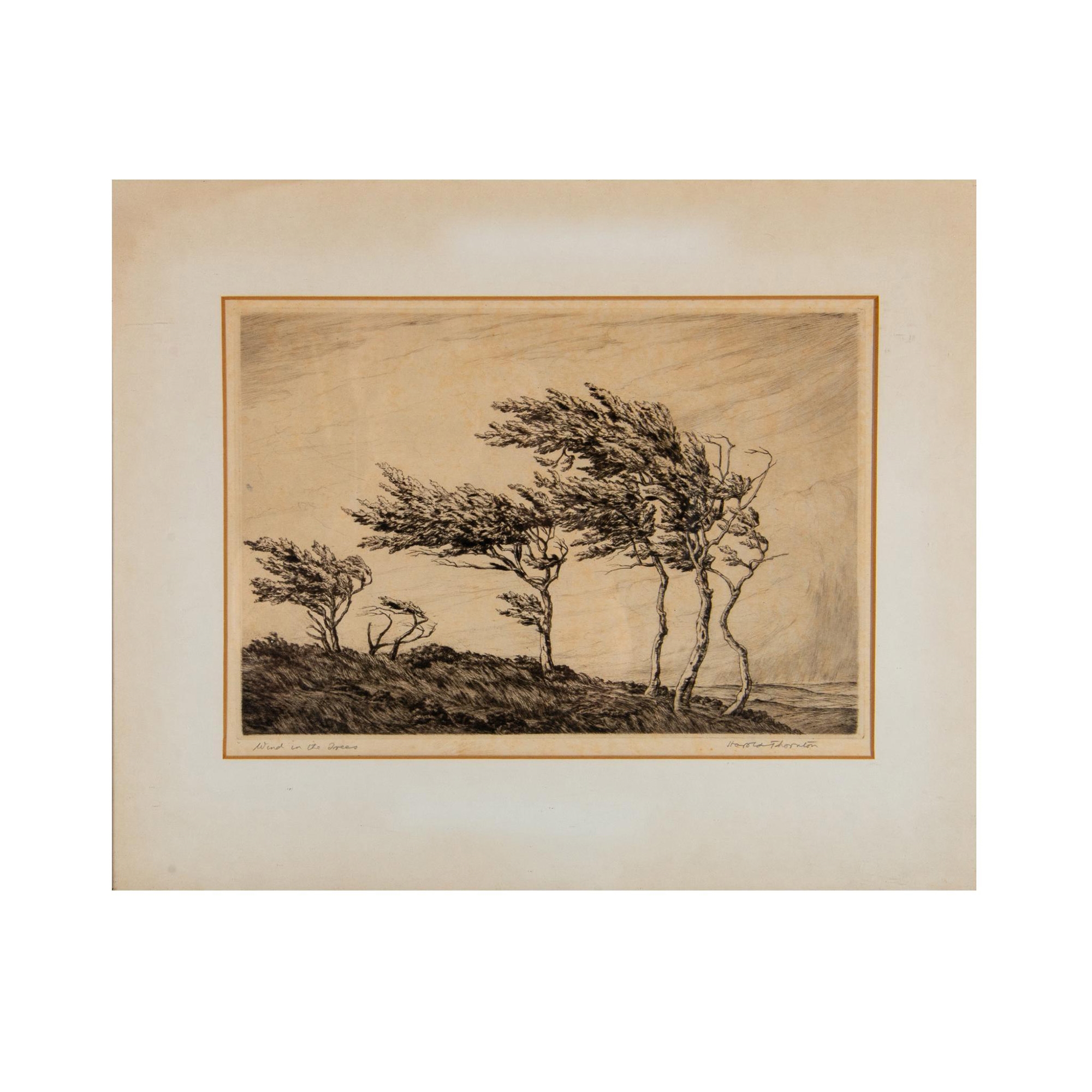 Harold Thornton | Harold Thornton, Original Etching on Paper, Landscape ...