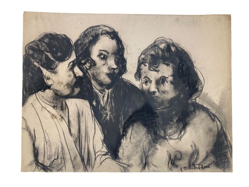 Auguste Durand-Rosé | Grease pencil drawing | MutualArt