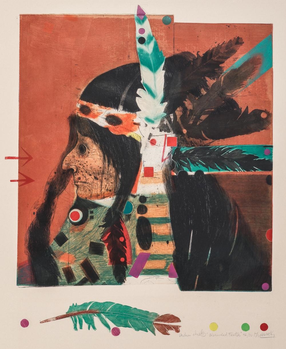 Mauricio Lasansky | Mauricio LASANSKY: Indian Chief Wounded Feathers ...