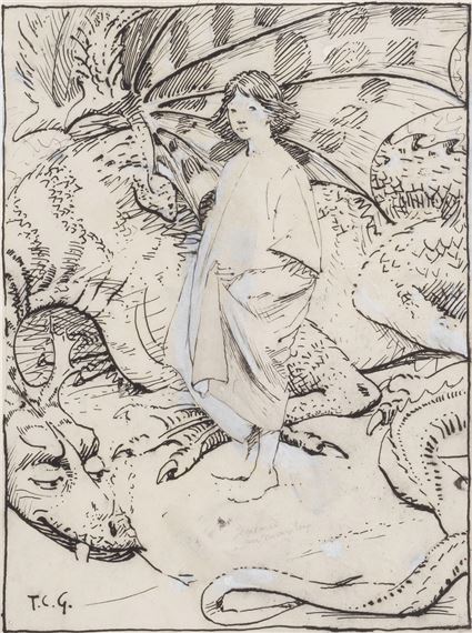 Thomas Cooper Gotch | Young Phyllis; A Portrait Study of Phyllis Gotch ...