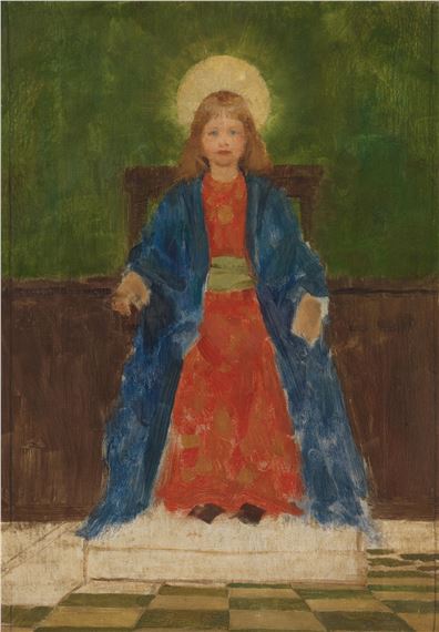 Thomas Cooper Gotch | Young Phyllis; A Portrait Study of Phyllis Gotch ...