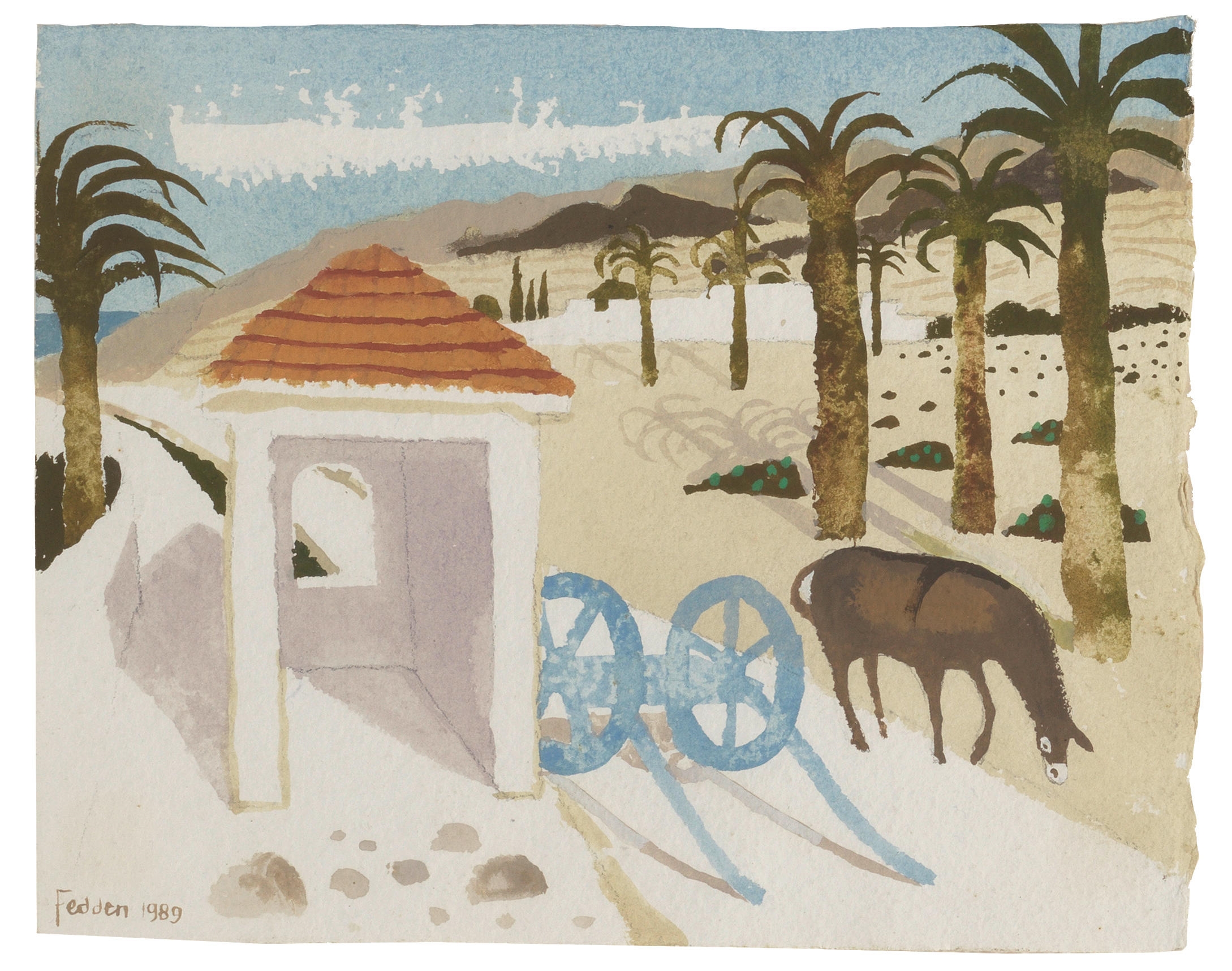 Mary Fedden | The Blue Table | MutualArt