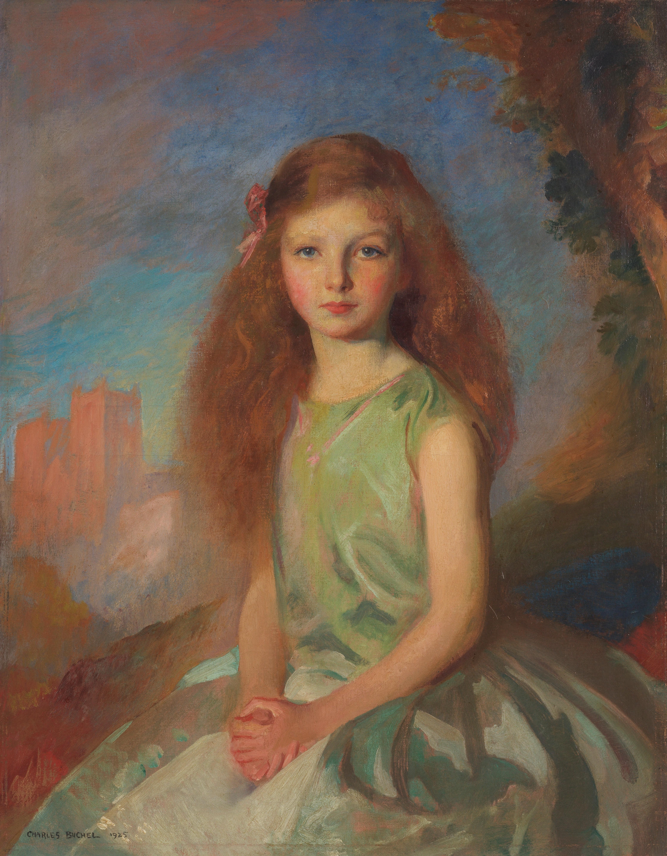 Charles Buchel | Portrait of Mary Haggie (1925) | MutualArt