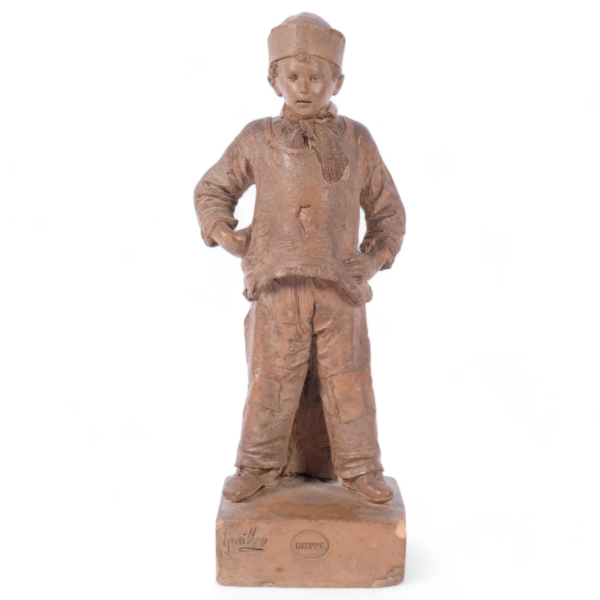Pierre-Adrien Graillon | a terracotta figural sculpture | MutualArt