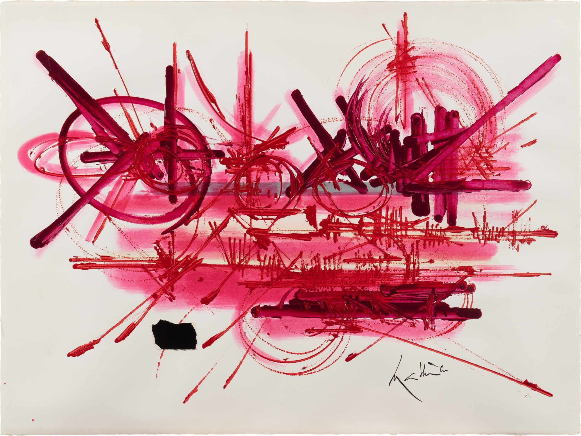 Georges Mathieu | LA MORT DU CONNETABLE DE BOURBON (1959) | MutualArt