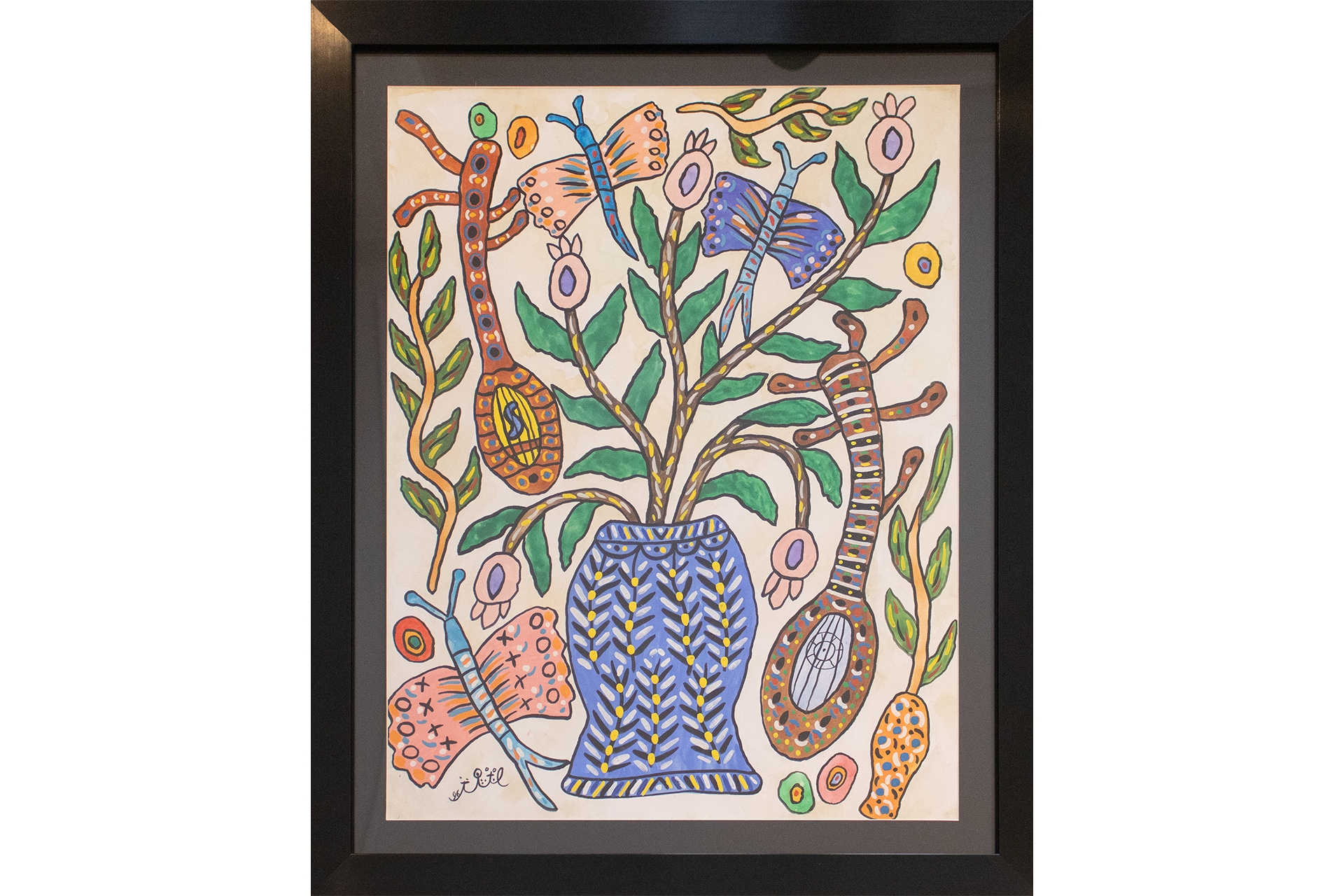 Baya Mahieddine | La danse (or Femme aux instruments de musique) (1968 ...