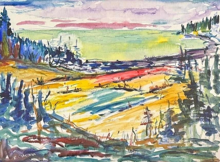Ed Coleman | River Scene” | MutualArt