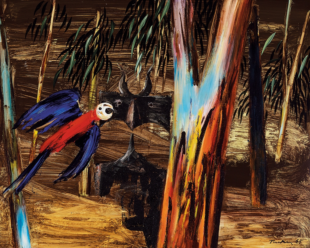 Albert Tucker | Faun and Parrot (1965) | MutualArt