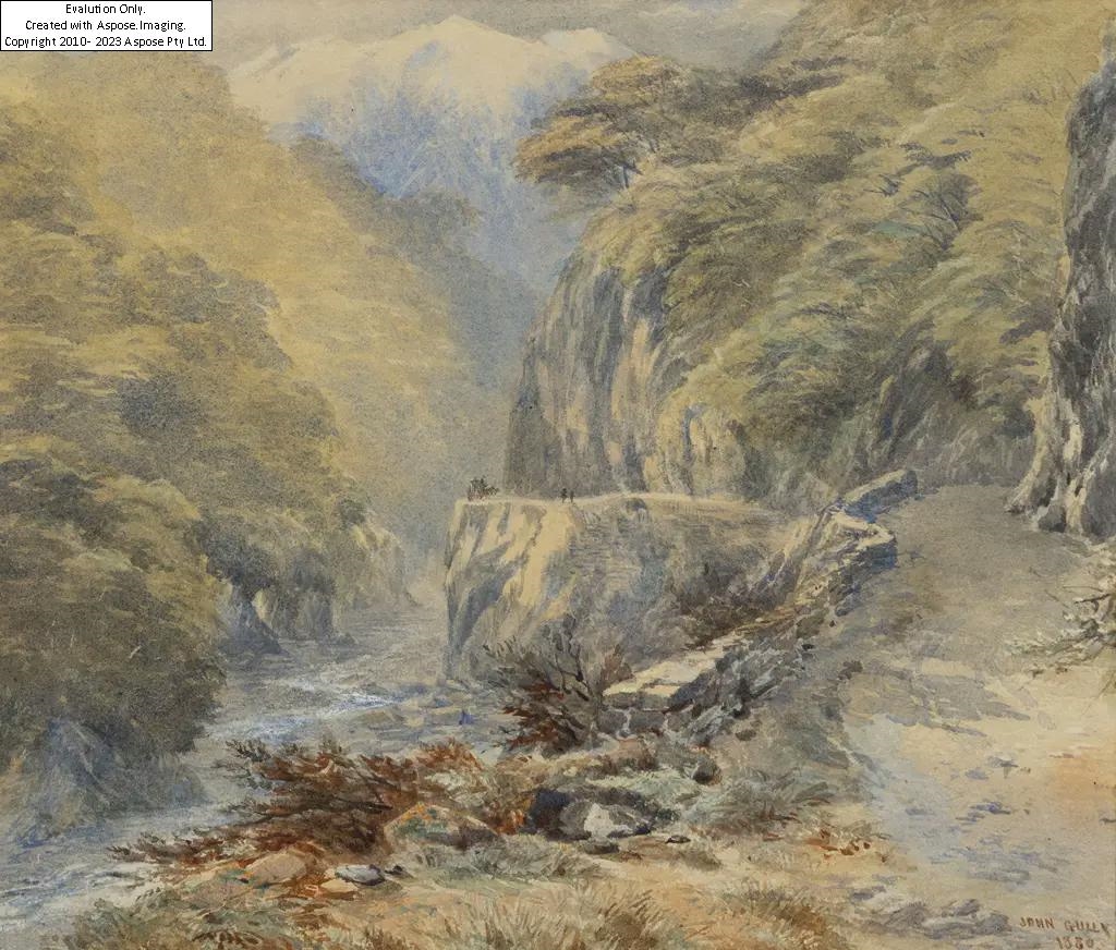 John Gully | Otira Gorge (1880) | MutualArt