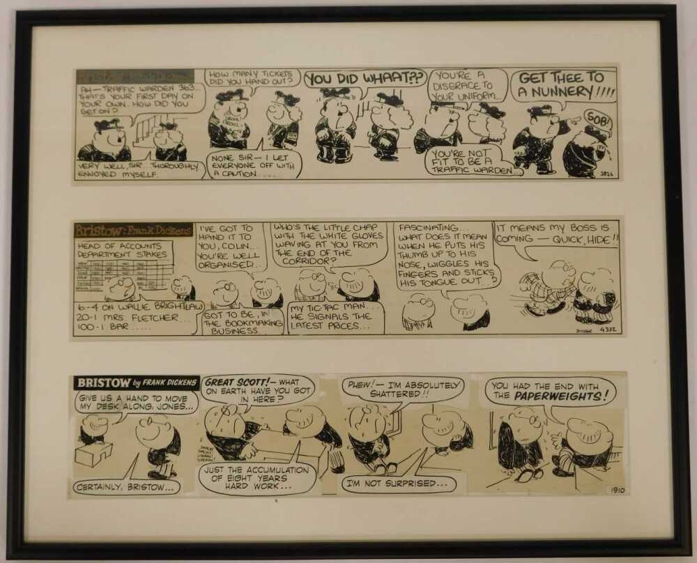Frank Dickens | Frank Dickens. Newspaper cartoon strips | MutualArt