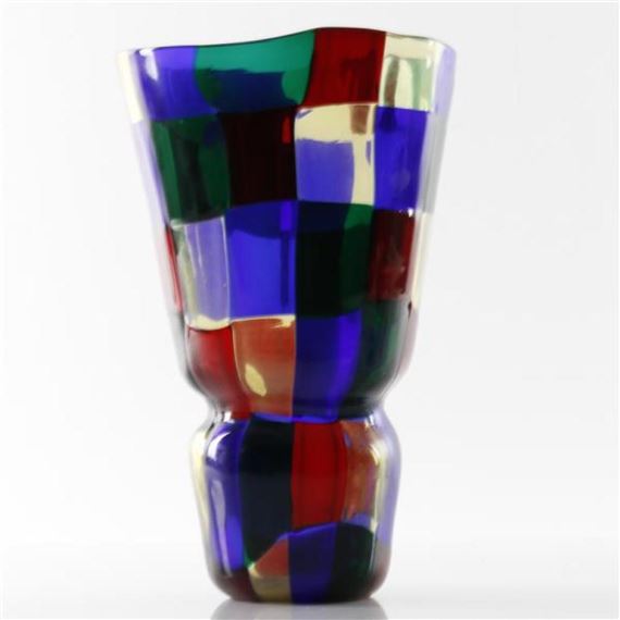 Fulvio Bianconi | Fulvio Bianconi for Venini Pezzato art glass vase ...