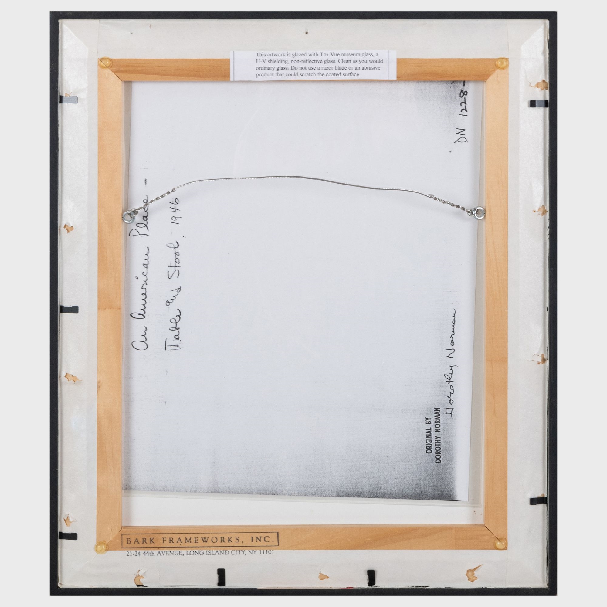 Dorothy Norman | An American Place - Table and Stool (1946) | MutualArt