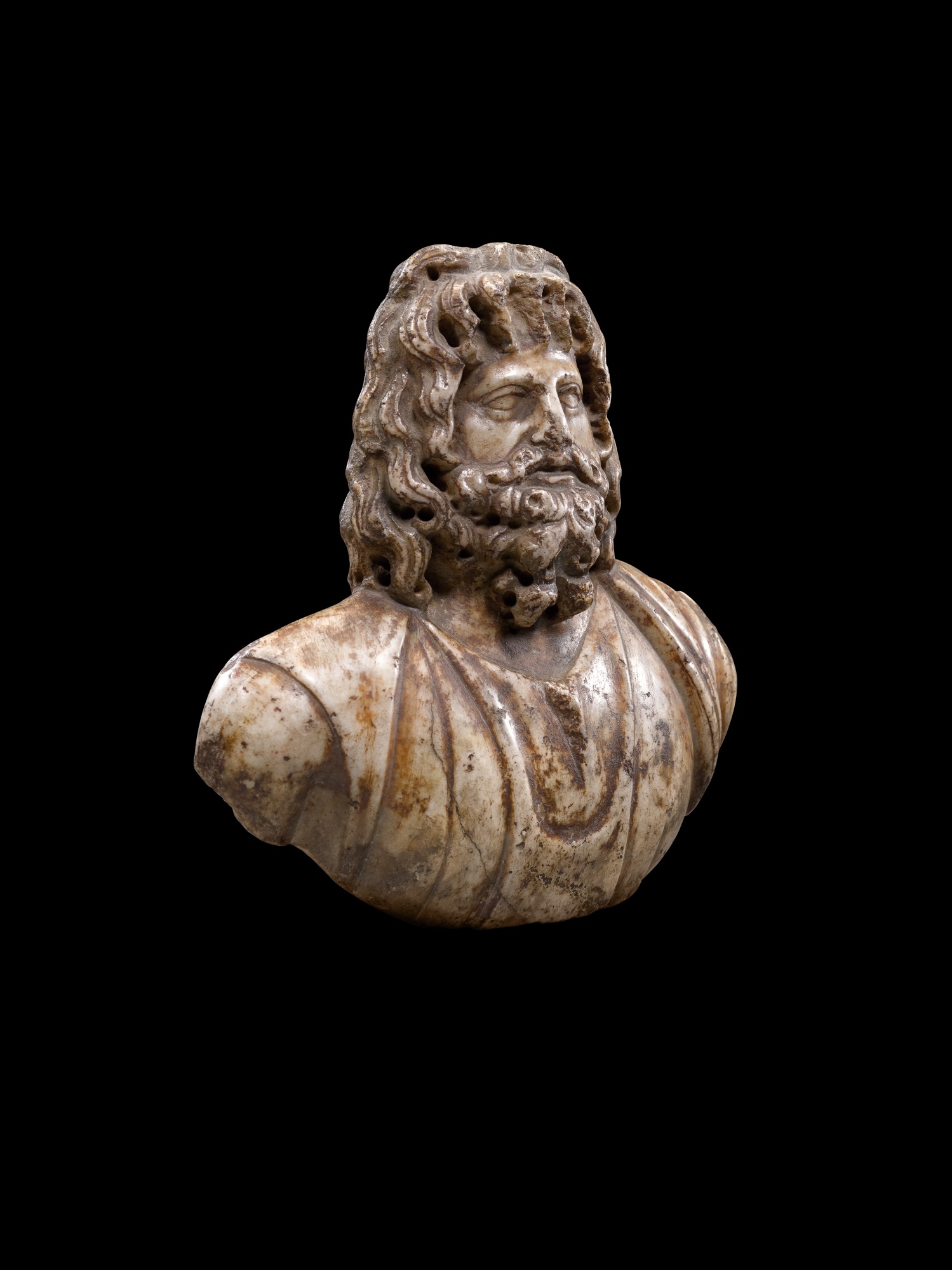 Roman School, 2nd Century | A Roman Marble Bust of Sarapis | MutualArt