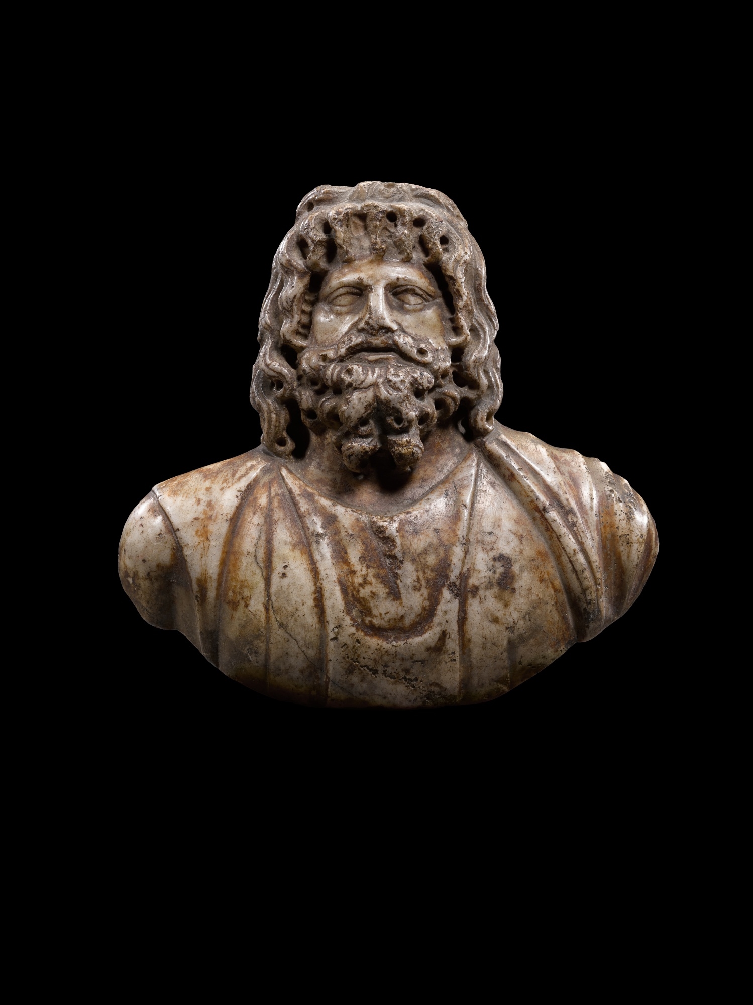 Roman School, 2nd Century | A Roman Marble Bust of Sarapis | MutualArt
