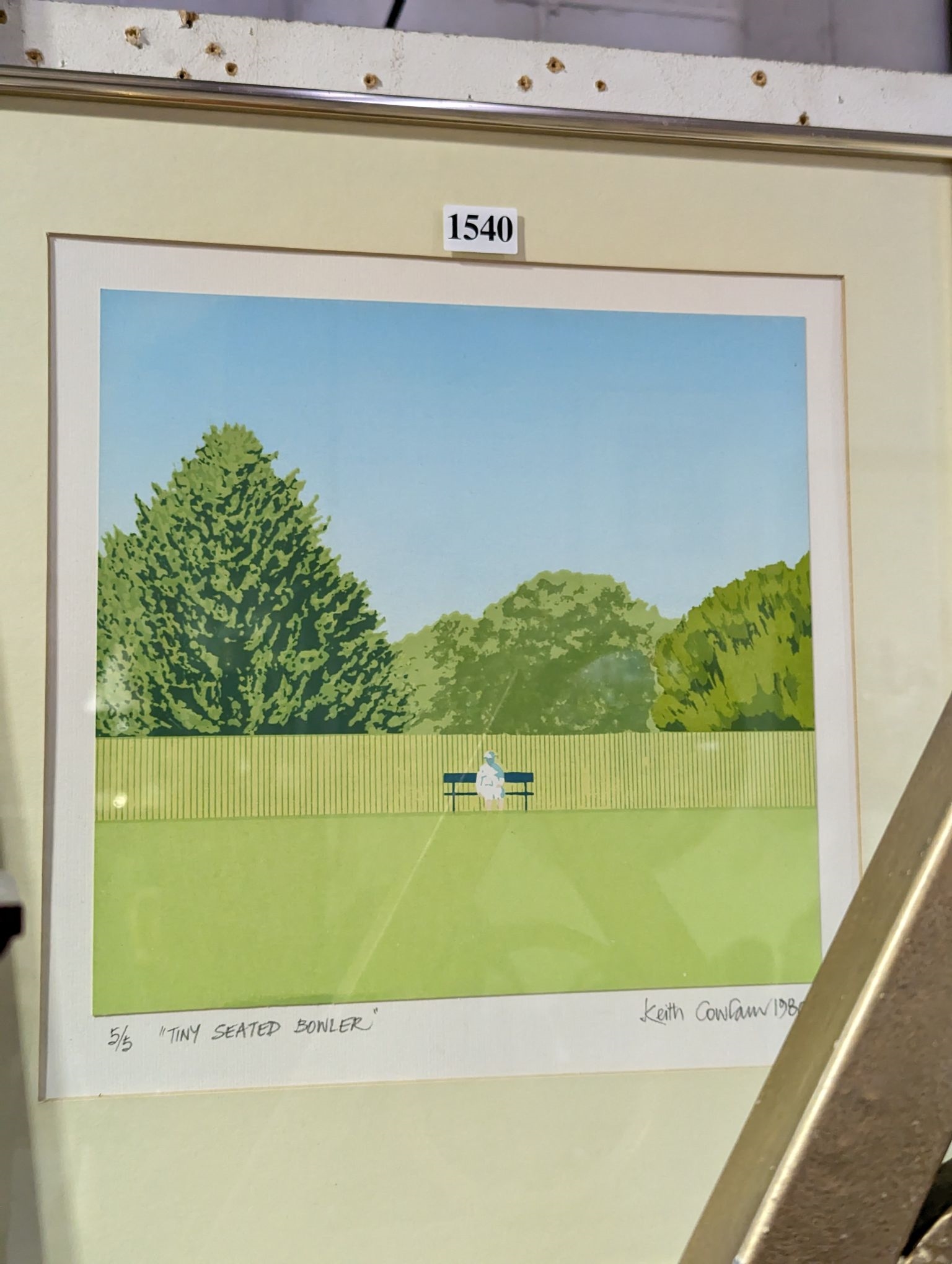 Keith Cowlam | Tiny Seated Bowler (1980) | MutualArt