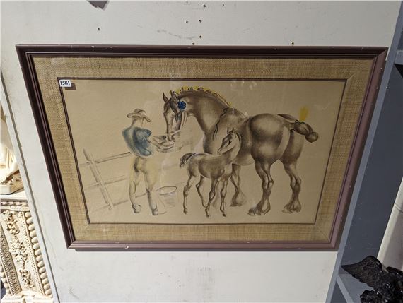 John Rattenbury Skeaping | Mare and Foal (1940) | MutualArt