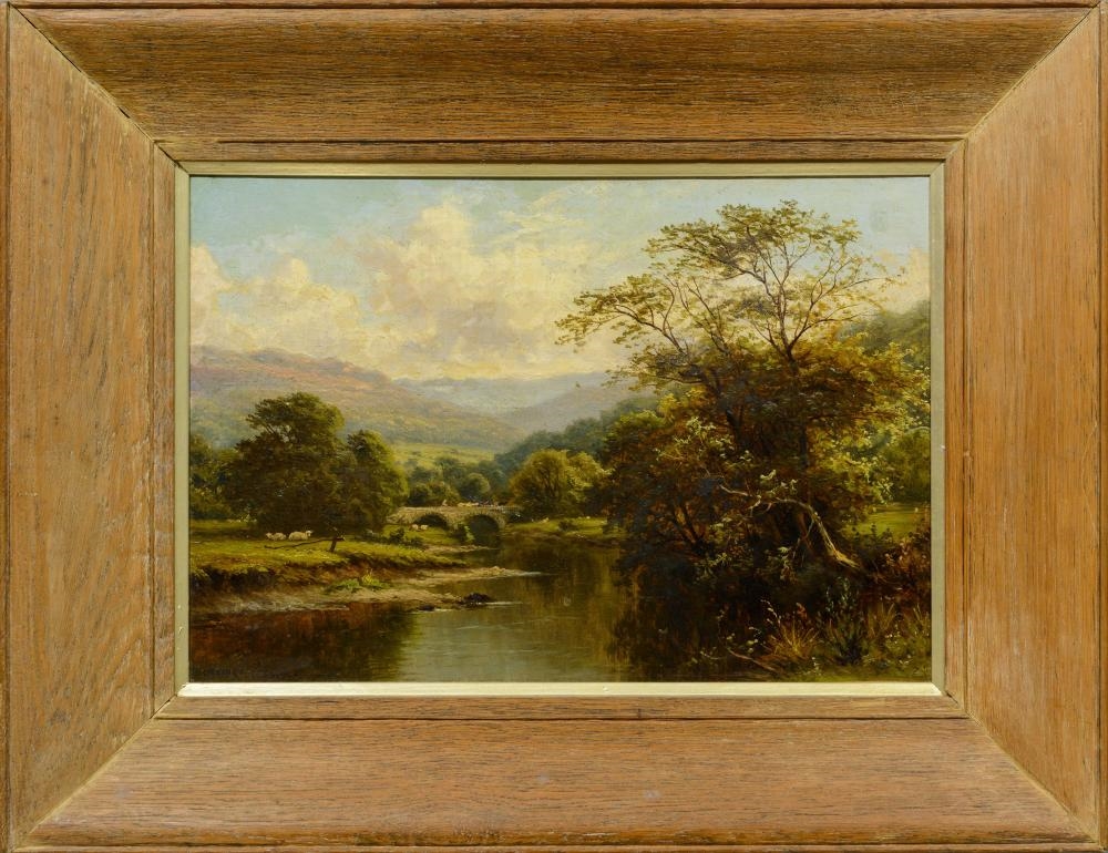 Thomas Spinks | English River Landscape with Sheep | MutualArt