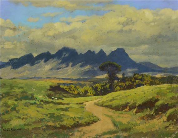 Edward Roworth | Mountain Landscape with Cattle | MutualArt