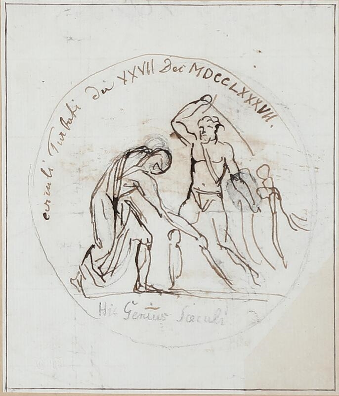 Nicolai Abraham Abildgaard | Designs for two medals of which one if not ...
