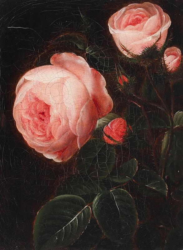 Leah Jensen | Still life with roses (19th Century) | MutualArt