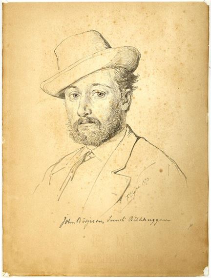 F. C. Lund | Portrait of John Börjeson (1835–1910 (1870) | MutualArt