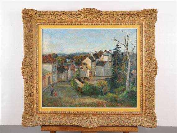 Charles Pollaci | Mother and child in the streets of Pontoise | MutualArt