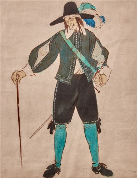 Edmund Dulac | Cyrano Costume study (1919) | MutualArt