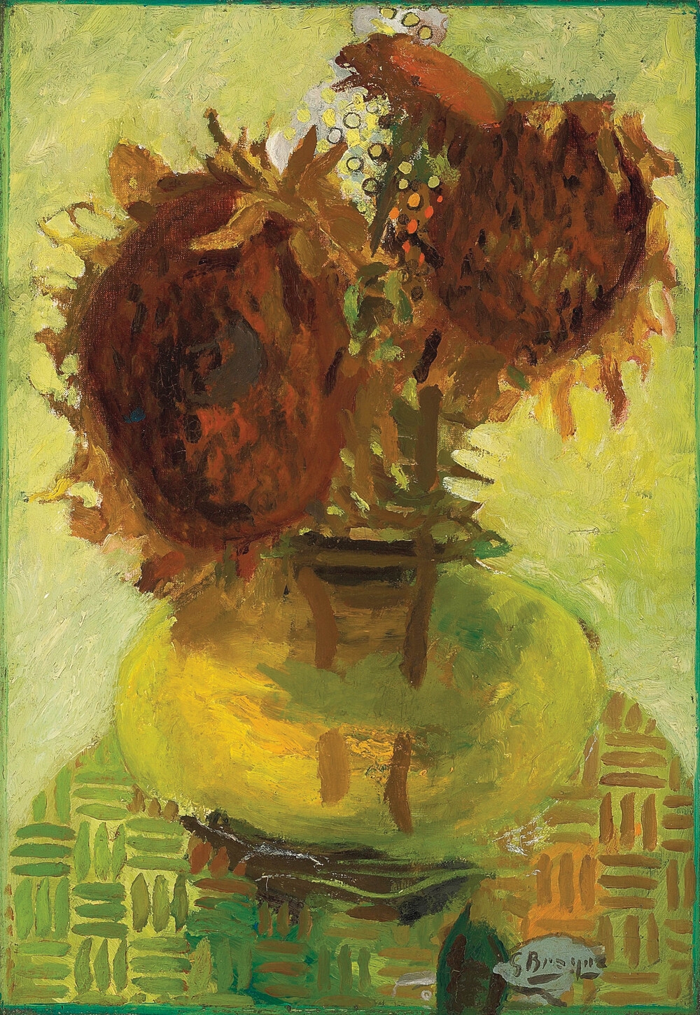 Georges Braque | Komposition mit drei roten Vögeln aus Descente aux ...