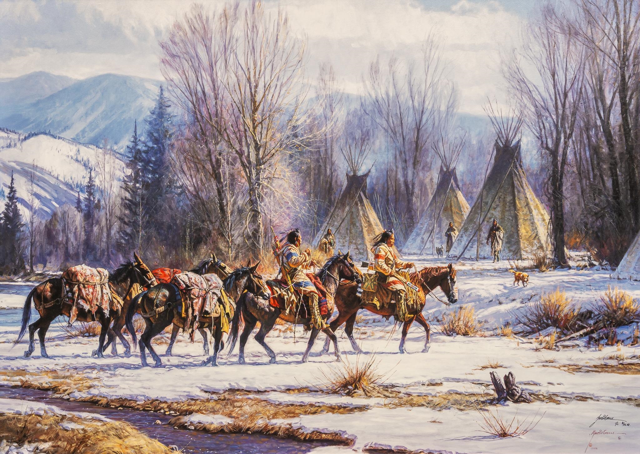 Martin Grelle | Camp Meat and Mules | MutualArt