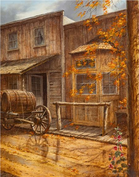 Rudi Reichardt | Street in the Old West | MutualArt
