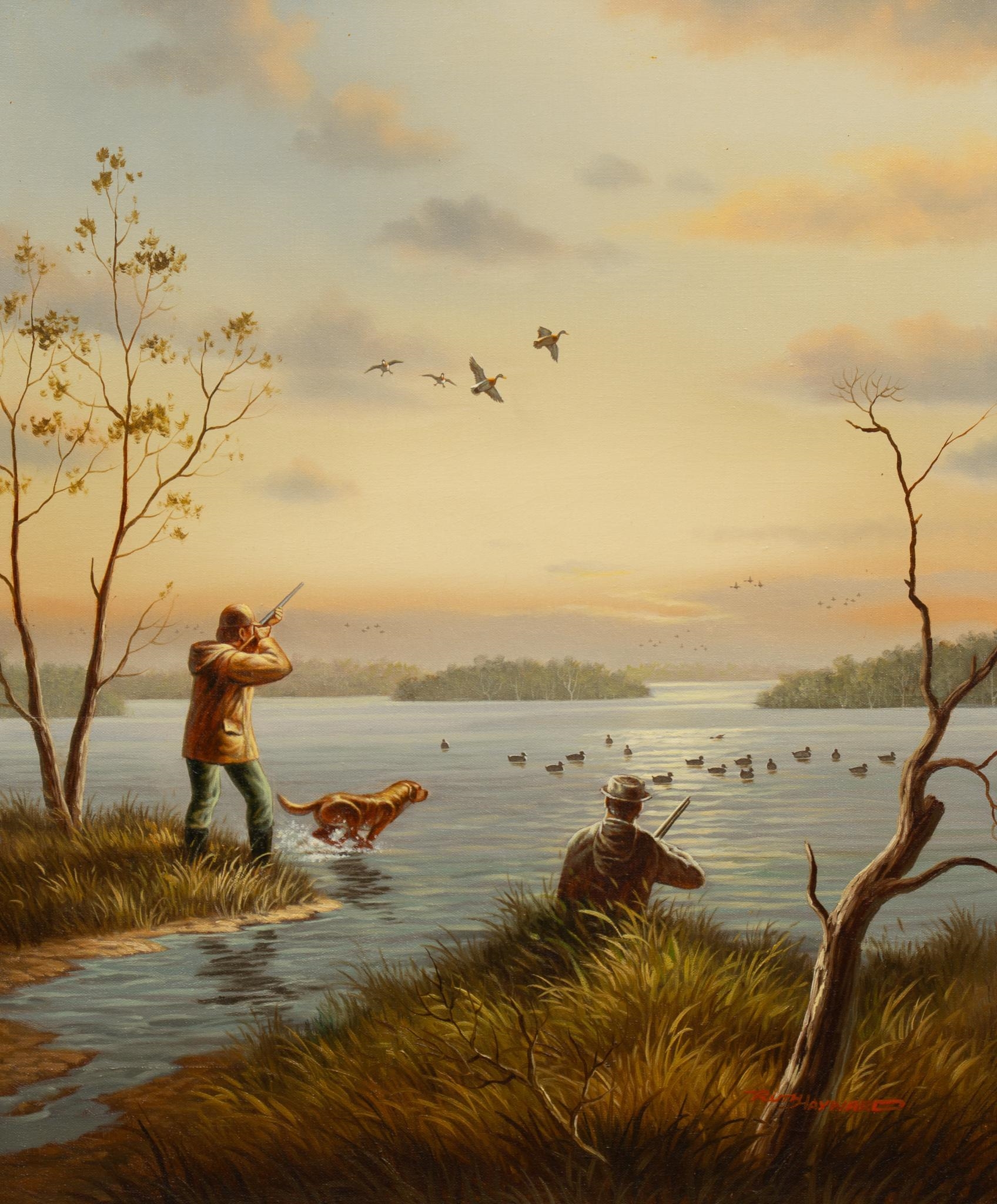 Ruth Hayward | Duck Hunt Scene | MutualArt