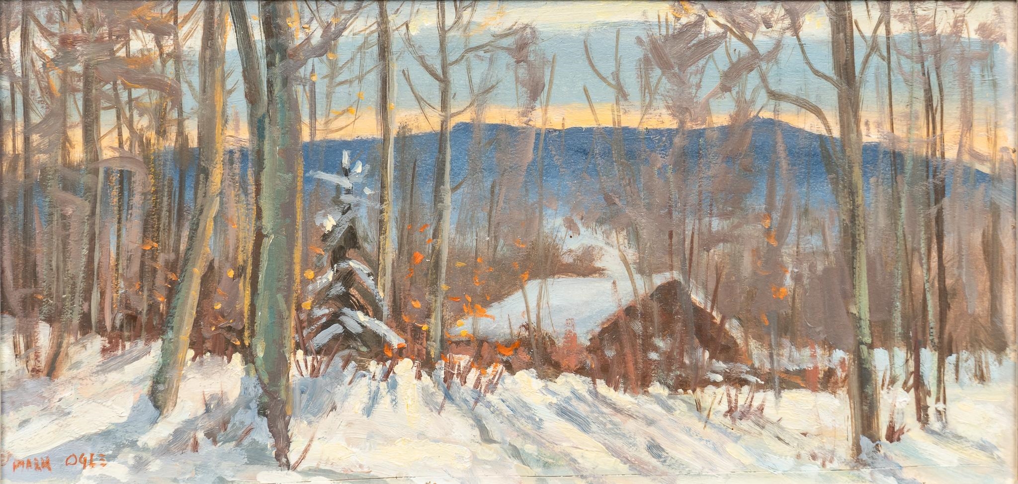 Mark Ogle | Snowy Cabin (1983) | MutualArt