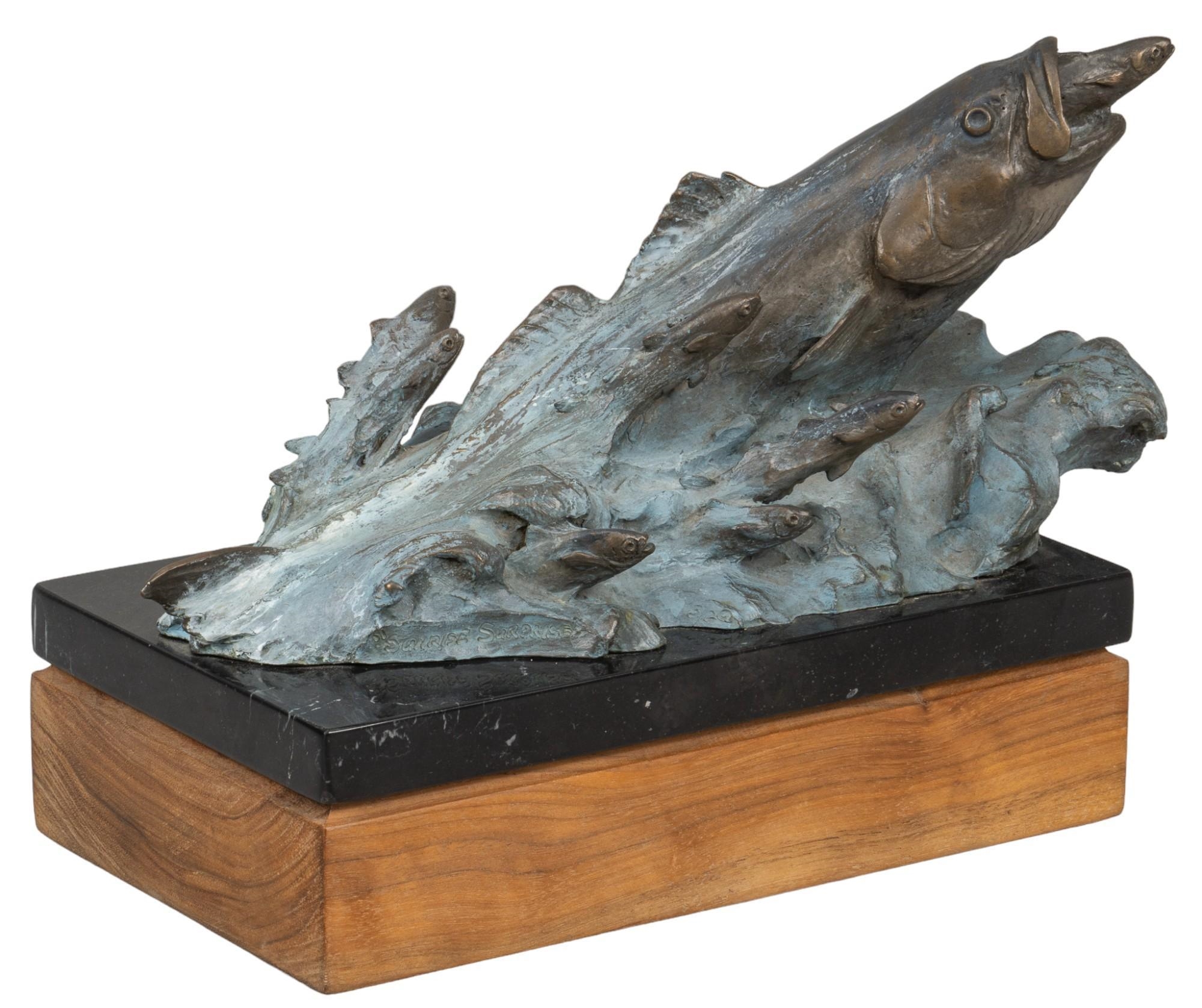 Eric Kaposta | Leaping Fish Bronze | MutualArt