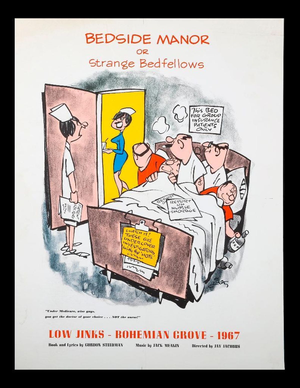 George Maurice Lichtenstein | Bedside Manor, 1967 Bohemian Grove Poster ...