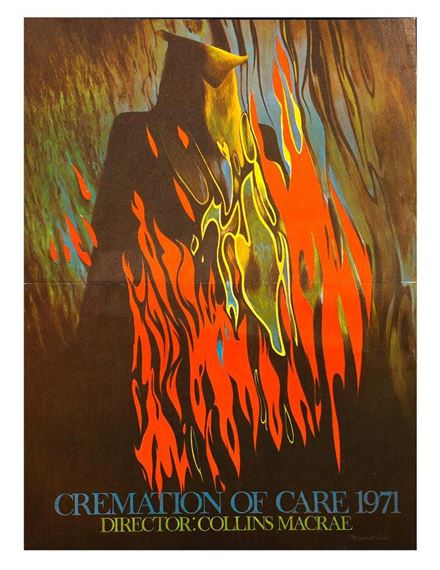 Marshall Potter | Cremation of Care, 1971 Bohemian Grove Poster | MutualArt