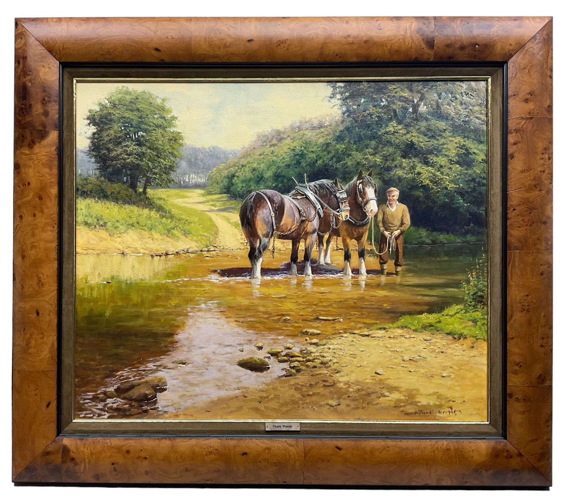 Frank Wright | Ploughing Horses | MutualArt
