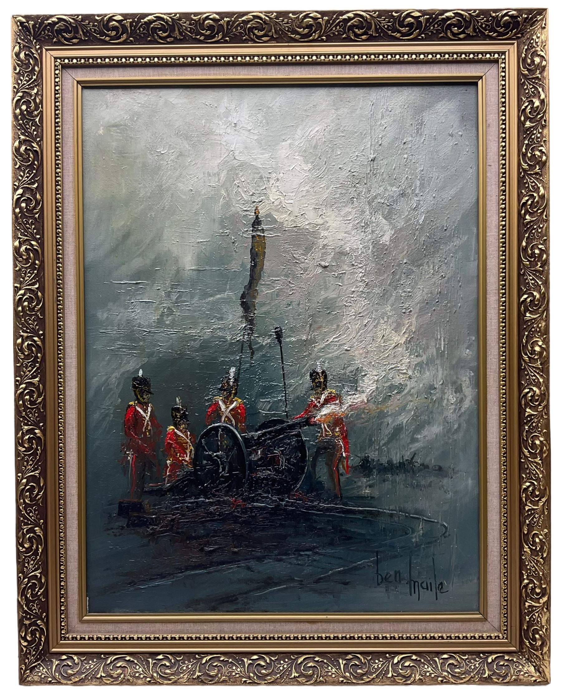 Ben Maile | Gun Smoke' 19th Century Redcoat Soldiers Firing a Cannon ...