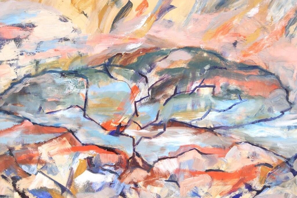 Robert Weir | ROBERT WEIR ROCK BED ACRYLIC ON CANVAS | MutualArt