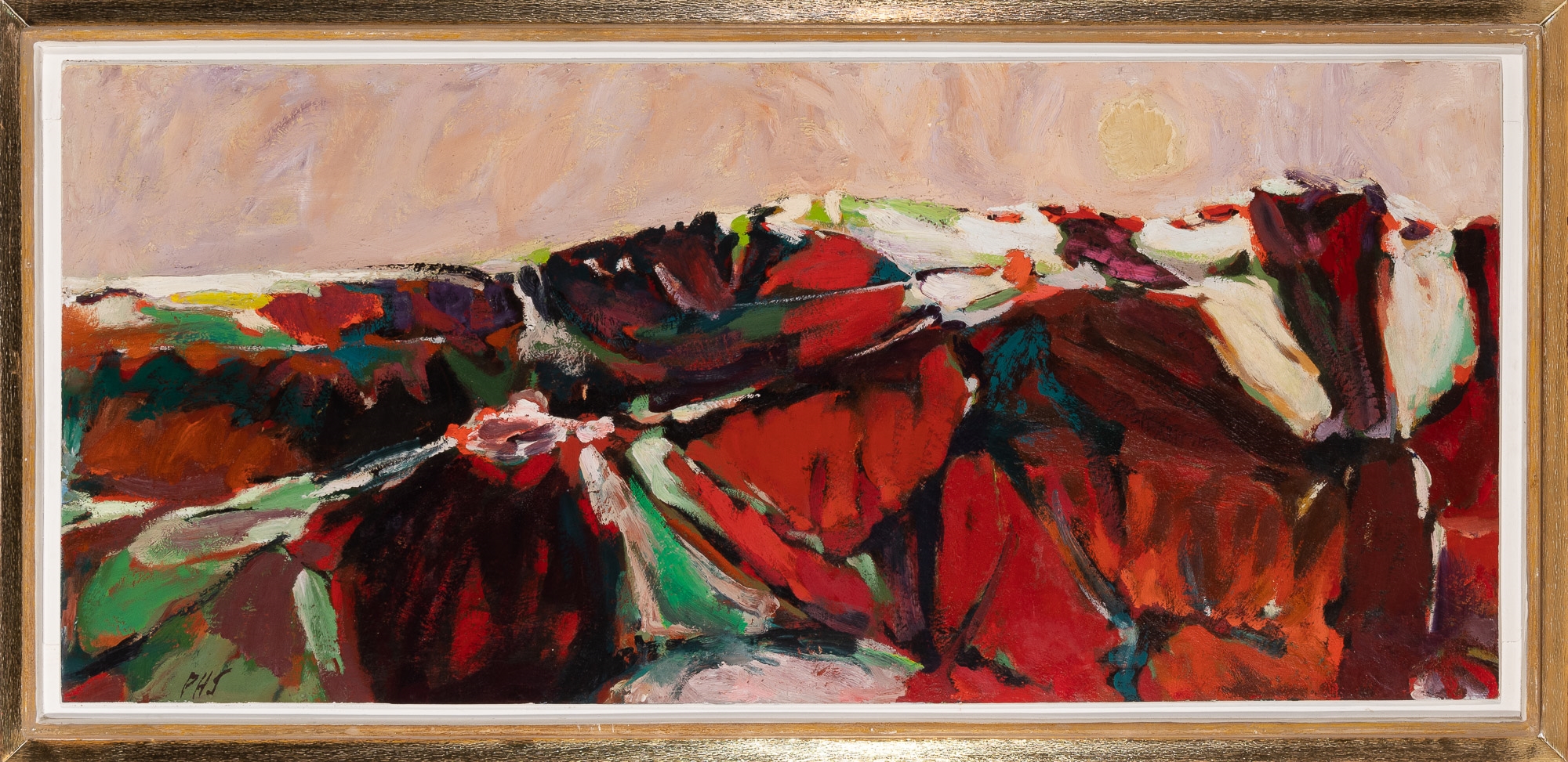 Paul Haller Jones | Landscape in Red | MutualArt