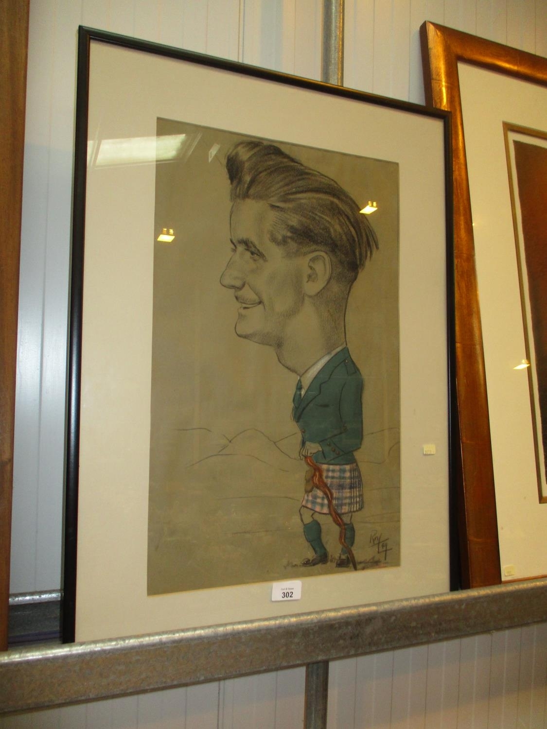 ROY | Pastel Drawing of Murray Grieve | MutualArt