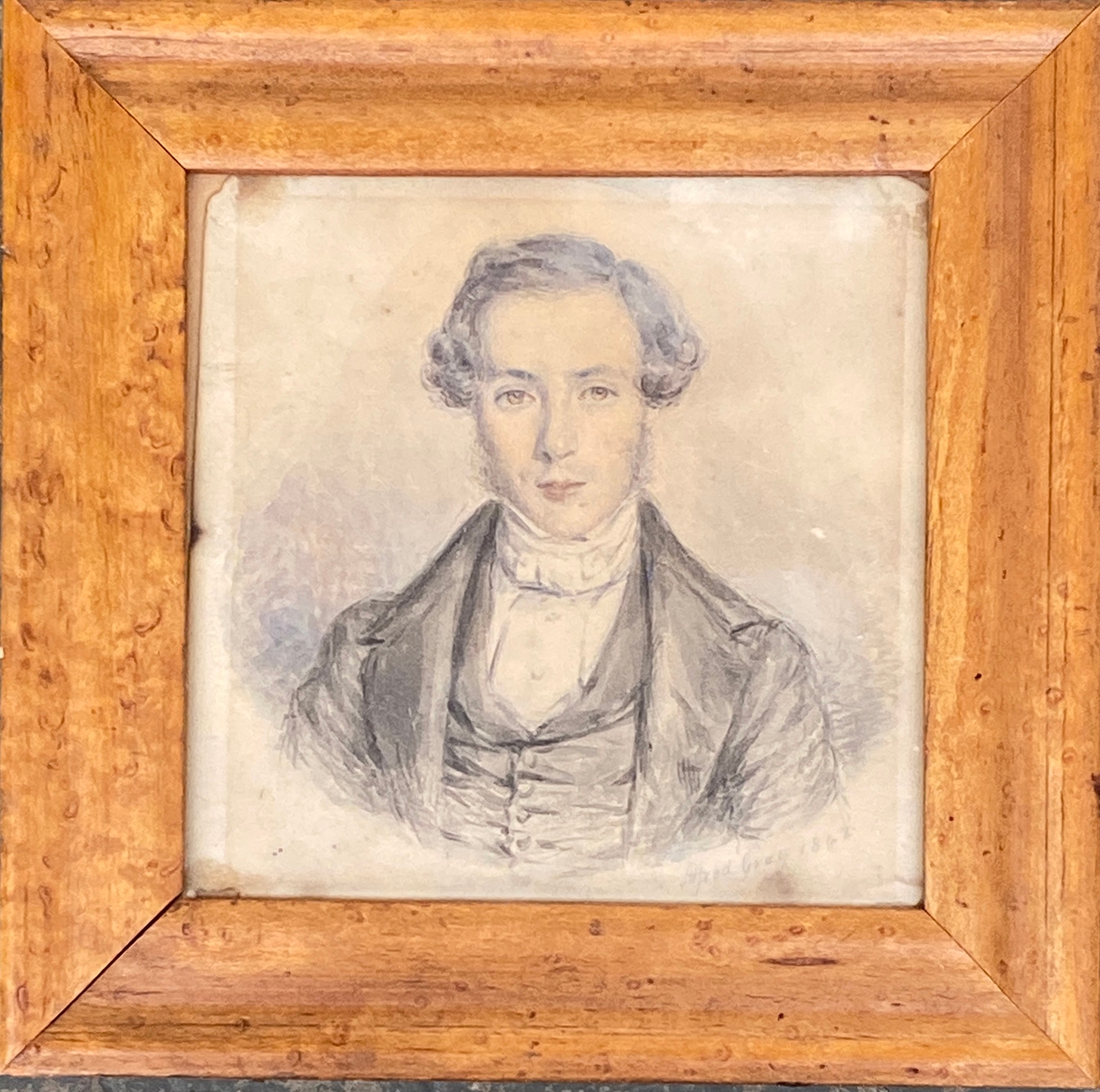 Alfred Grey | Ath portrait of a Victorian gentleman (1842) | MutualArt