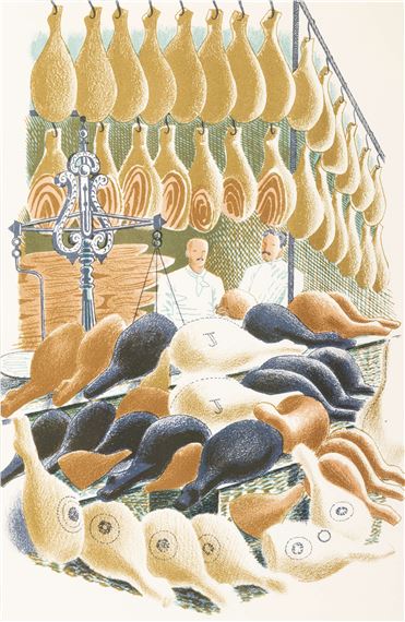 Eric Ravilious | High Street' - Hams | MutualArt