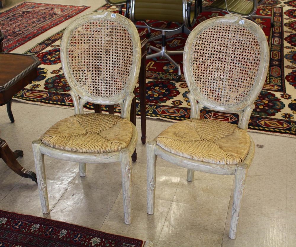 William Switzer | PAIR OF WILLIAM SWITZER HAND-CARVED SIDE CHAIRS ...