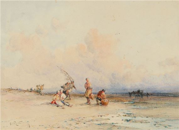 Frederick William Hattersley | COLLECTING THE CATCH II | MutualArt