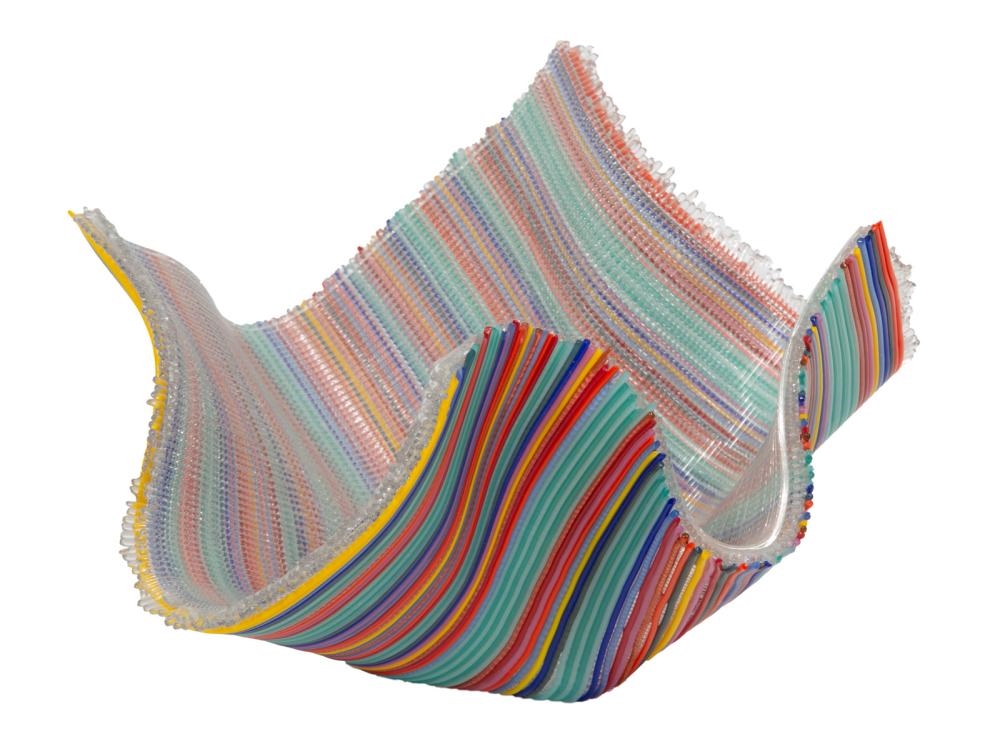 Carole Perry | Carole Perry Fused Glass Bowl | MutualArt